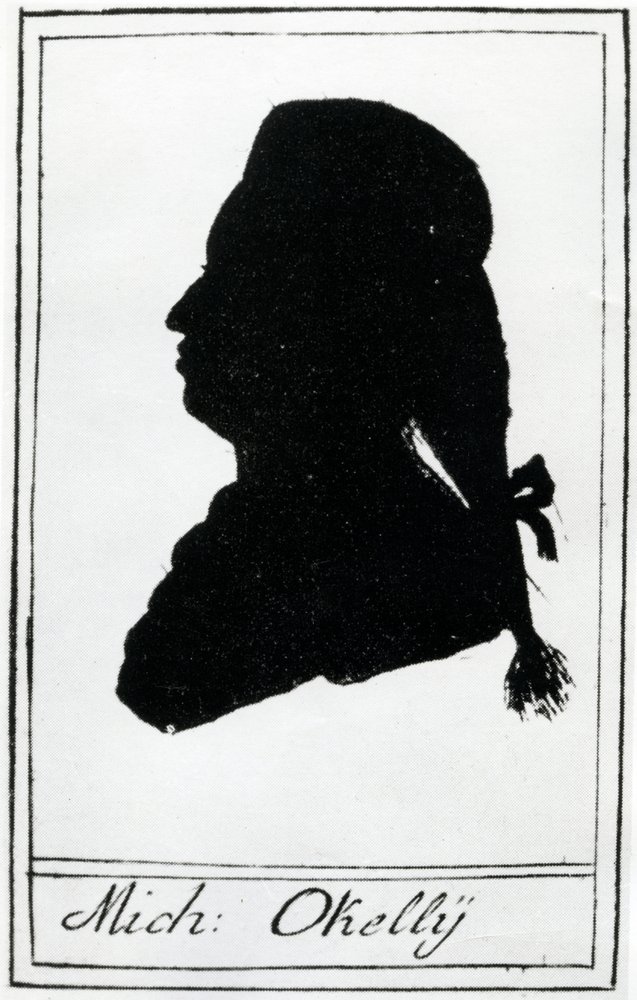 Silhouette of Michael O'Kelly by Hieronymus Loschenkohl